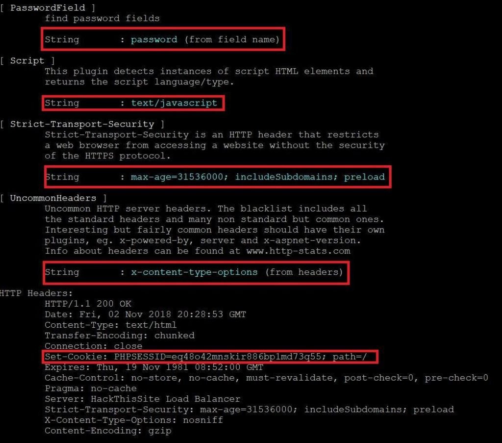 What is that website – whatweb. It uses both active and passive scanning.