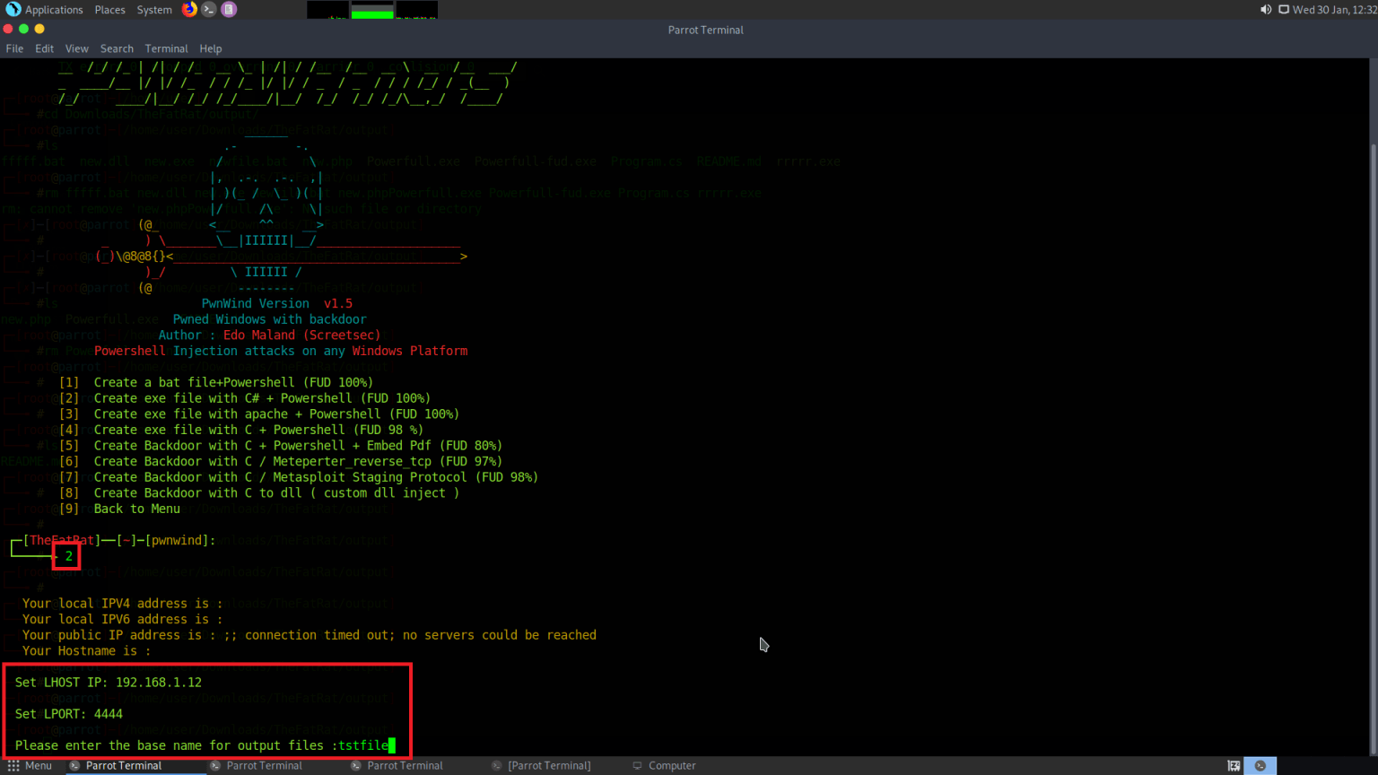 Hack Windows, Android, Mac using TheFatRat (Step by Step tutorial)