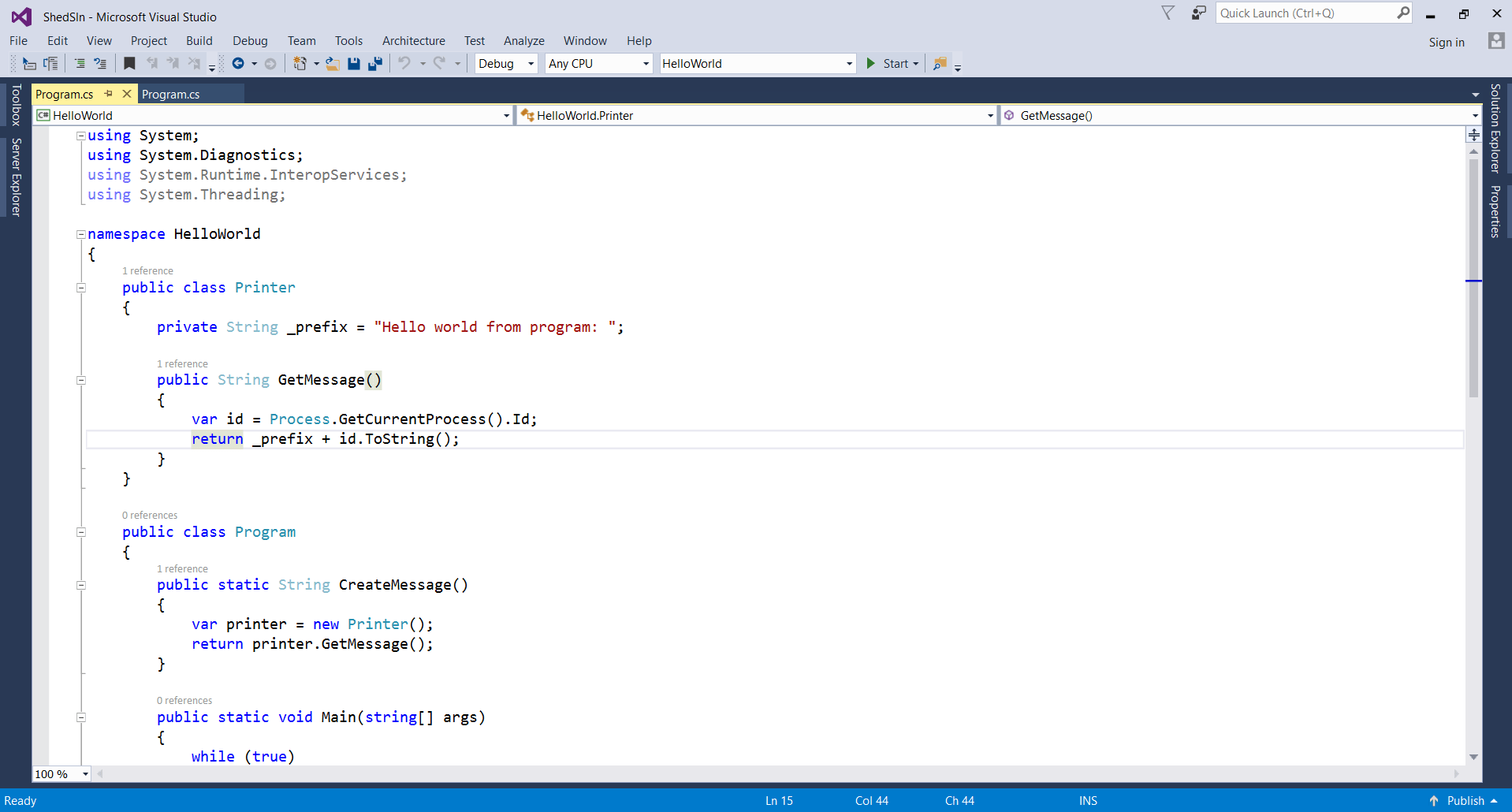 Find hidden malware in .Net program and get useful information about it