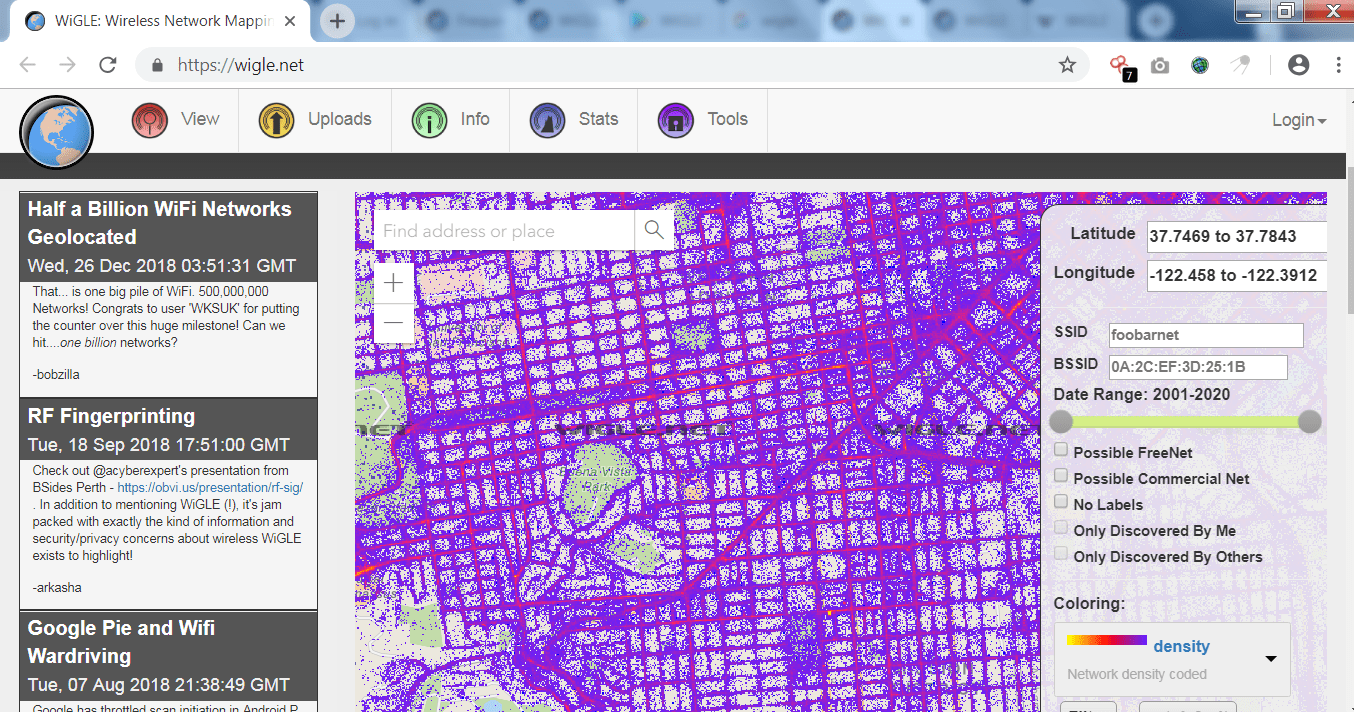 Find all Wifi Hotspots running over the internet, using your mobile ...