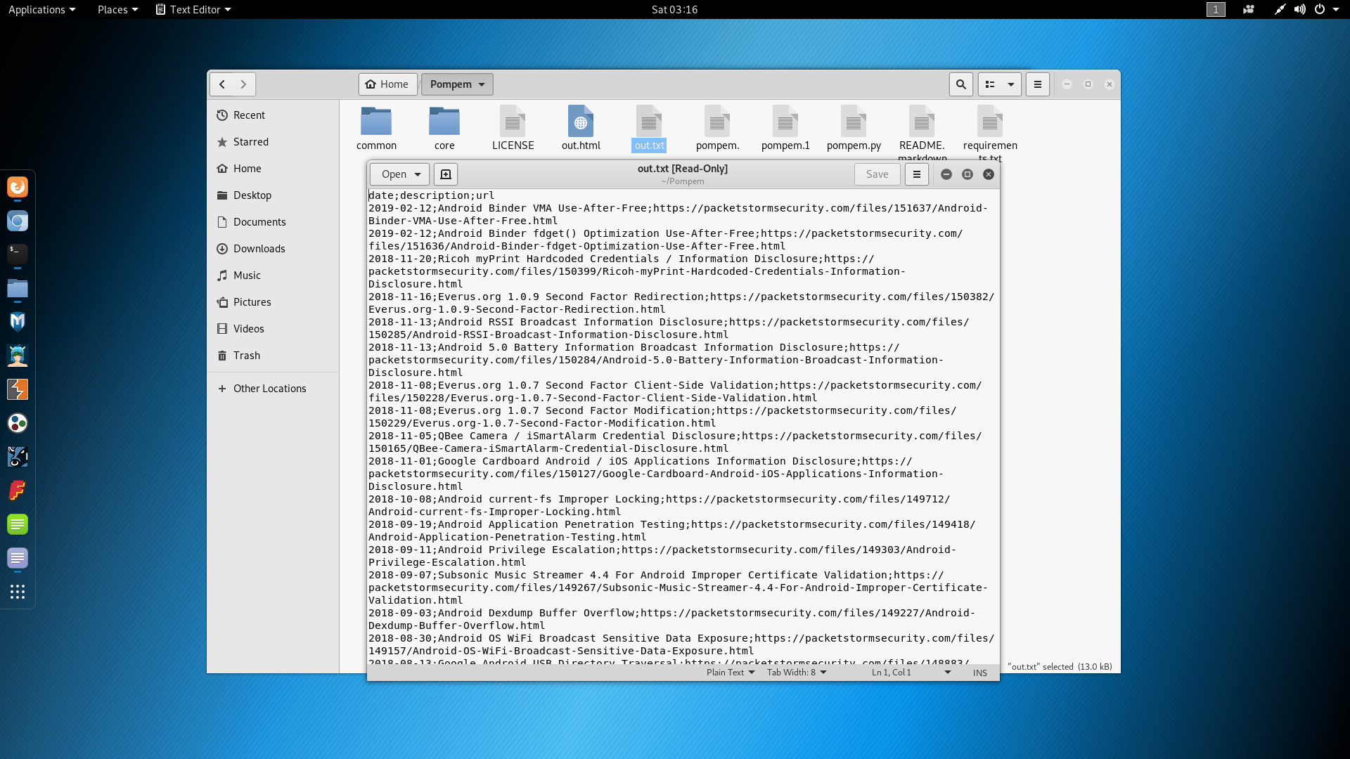 Find any explosive in automated search with Pompem, a handy tool.