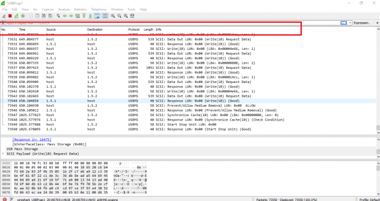 How to analyze USB Traffic