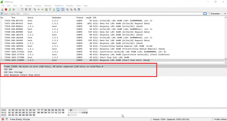How to analyze USB Traffic