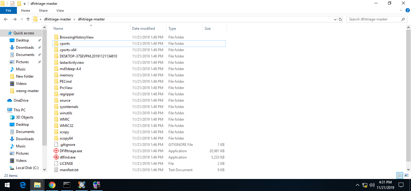 Digital forensics tools for Windows 10 Forensics and incident response