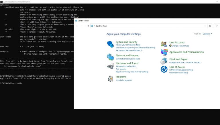 Run program without Administrator privileges in Windows