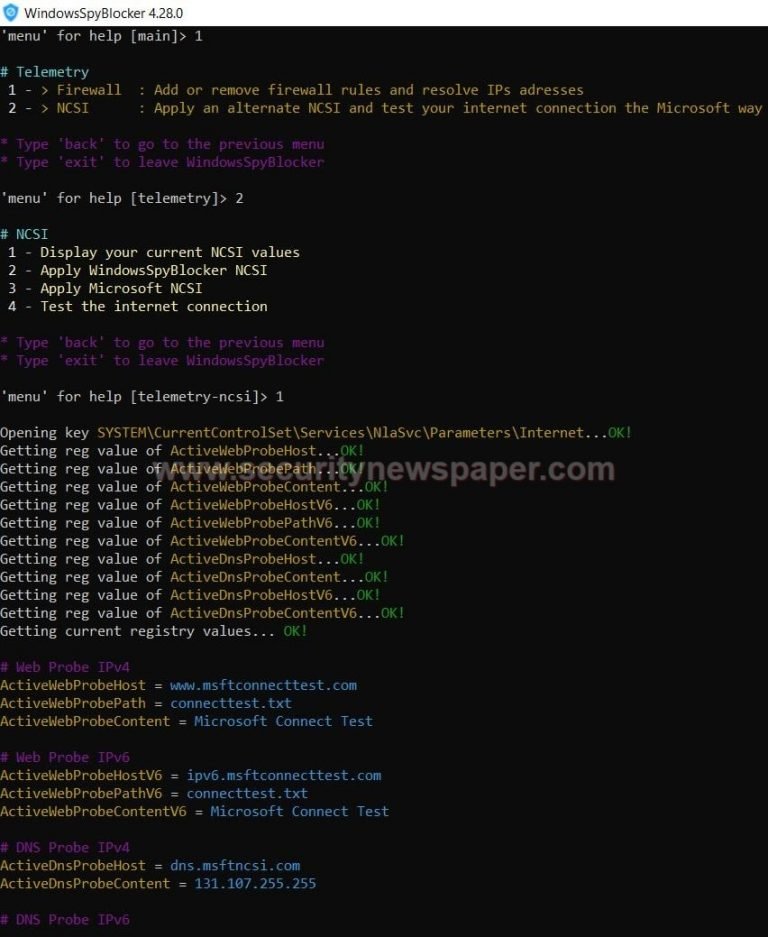 Stop Windows from Spying into your computer or laptop