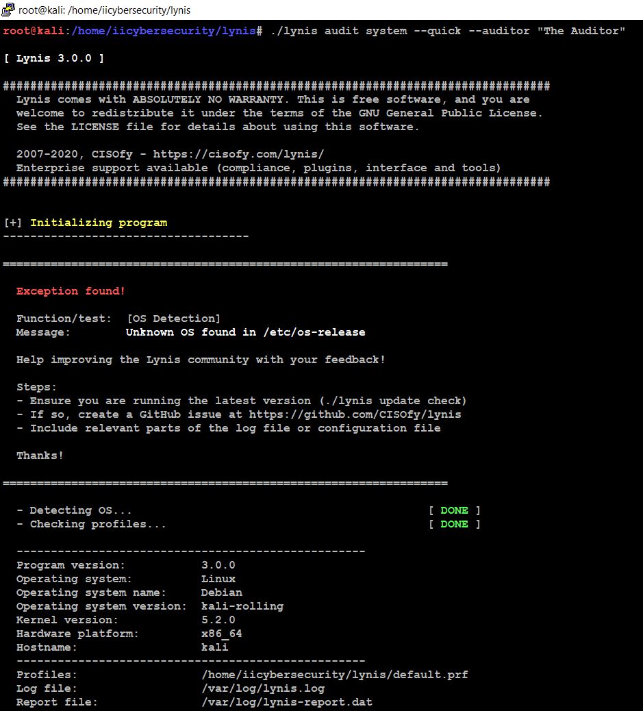 Security auditing tool for Linux, macOS, and UNIX based systems
