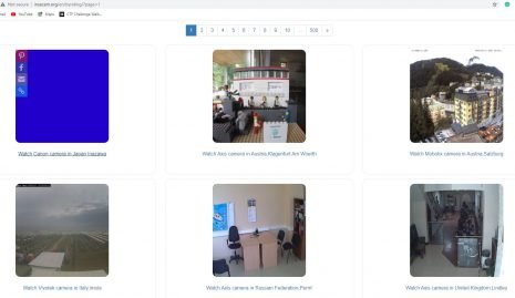 OSINT/OSINV websites for Open Live Webcams Across The World