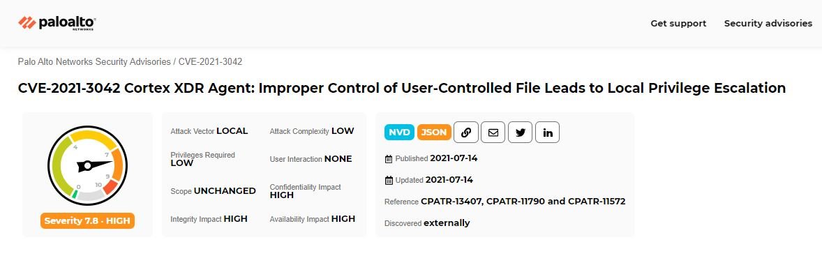 Vulnerabilities in Palo Alto Prisma Cloud Compute and Cortex XDR agent ...