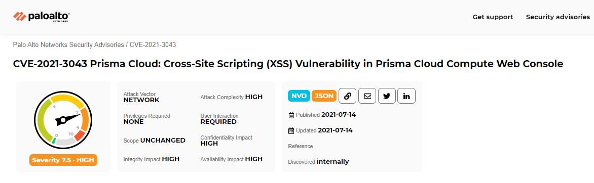 Vulnerabilities in Palo Alto Prisma Cloud Compute and Cortex XDR agent ...