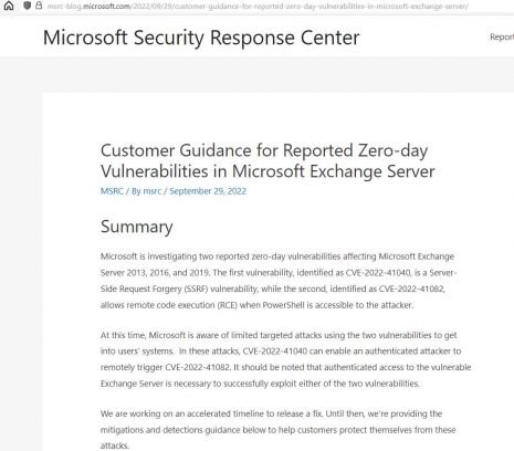 New Third Zero day vulnerability discovered in Microsoft Exchange. No ...