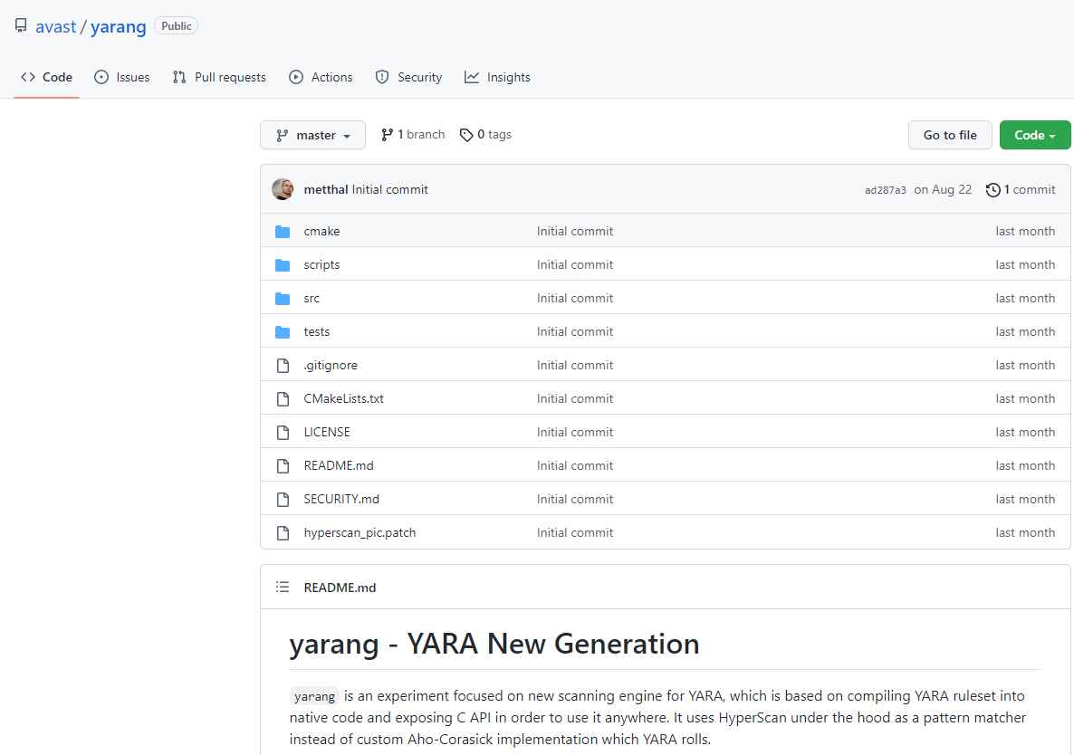 Avast open sources two great YARA tools. YaraNG a YARA Scanner and YLS ...