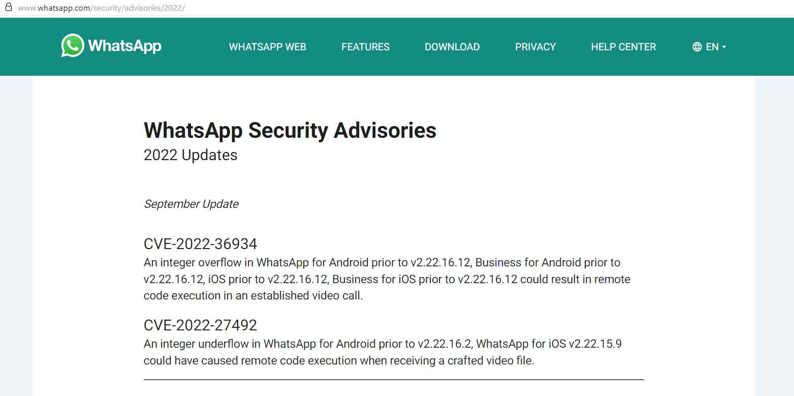 Two critical WhatsApp vulnerabilities allow hacking WhatsApp (Android & iOS) via call or video ...