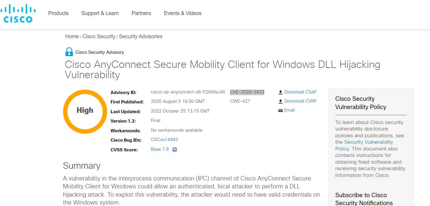 Two Security Flaws In The Cisco Anyconnect Secure Mobility Client Patch Immediately