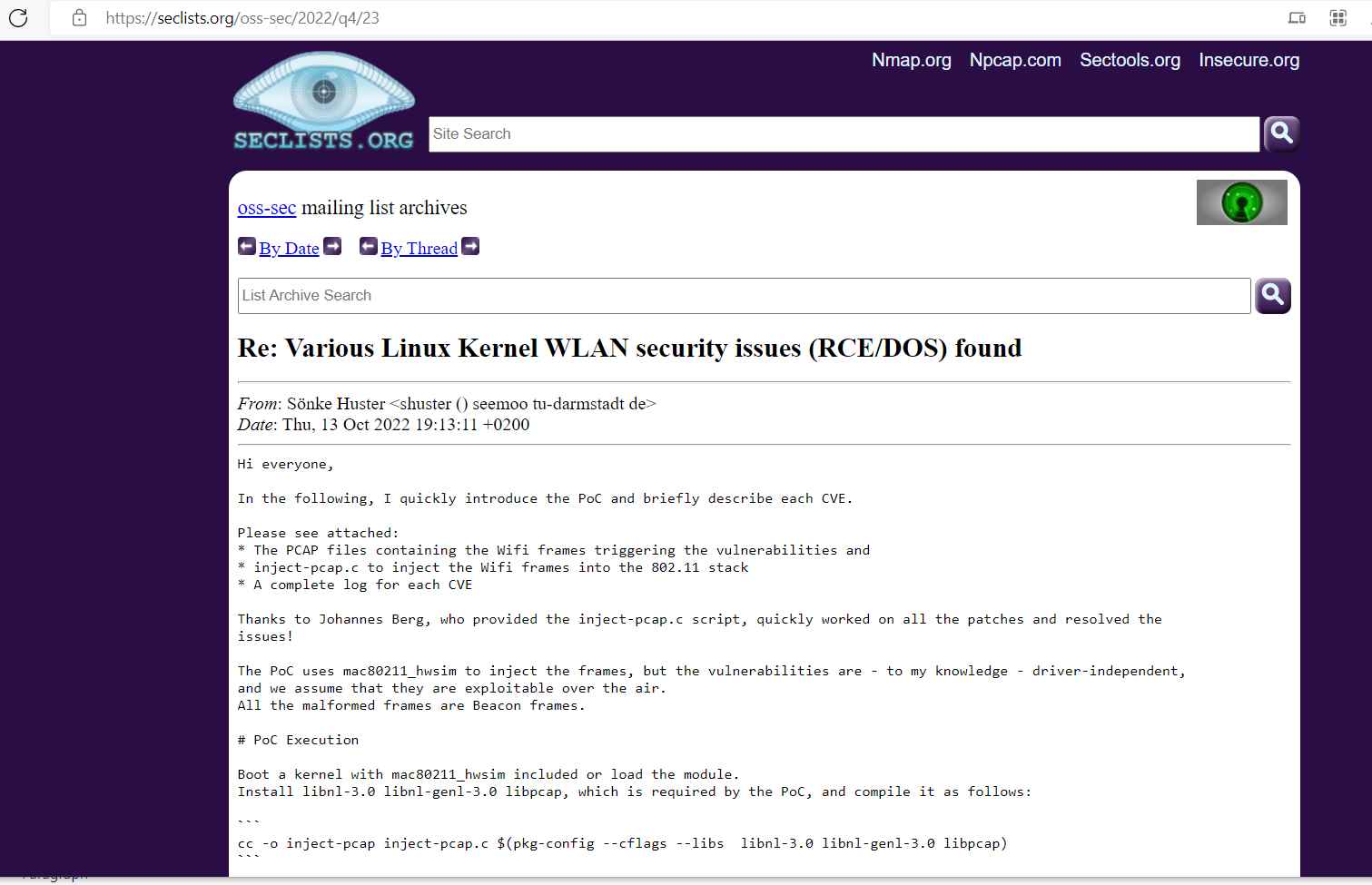 5 critical remote code execution vulnerabilities in Linux kernel. !Patch immediately!