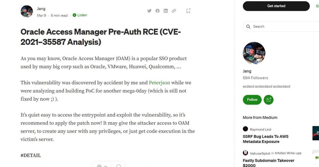 Critical RCE vulnerability in Oracle Fusion Middleware is being ...