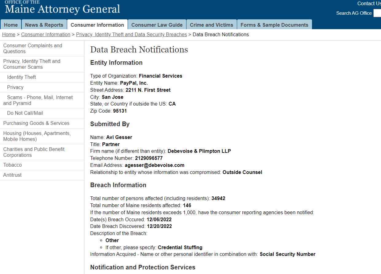 A credential stuffing attack exposed names, addresses, social security ...