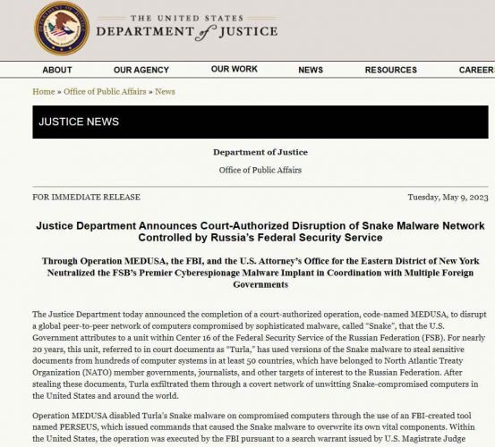 How to detect most advance Russian FSB malware "Snake" in your network