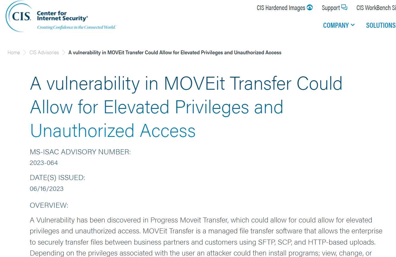 New third MOVEit software zero day vulnerability used to hack companies