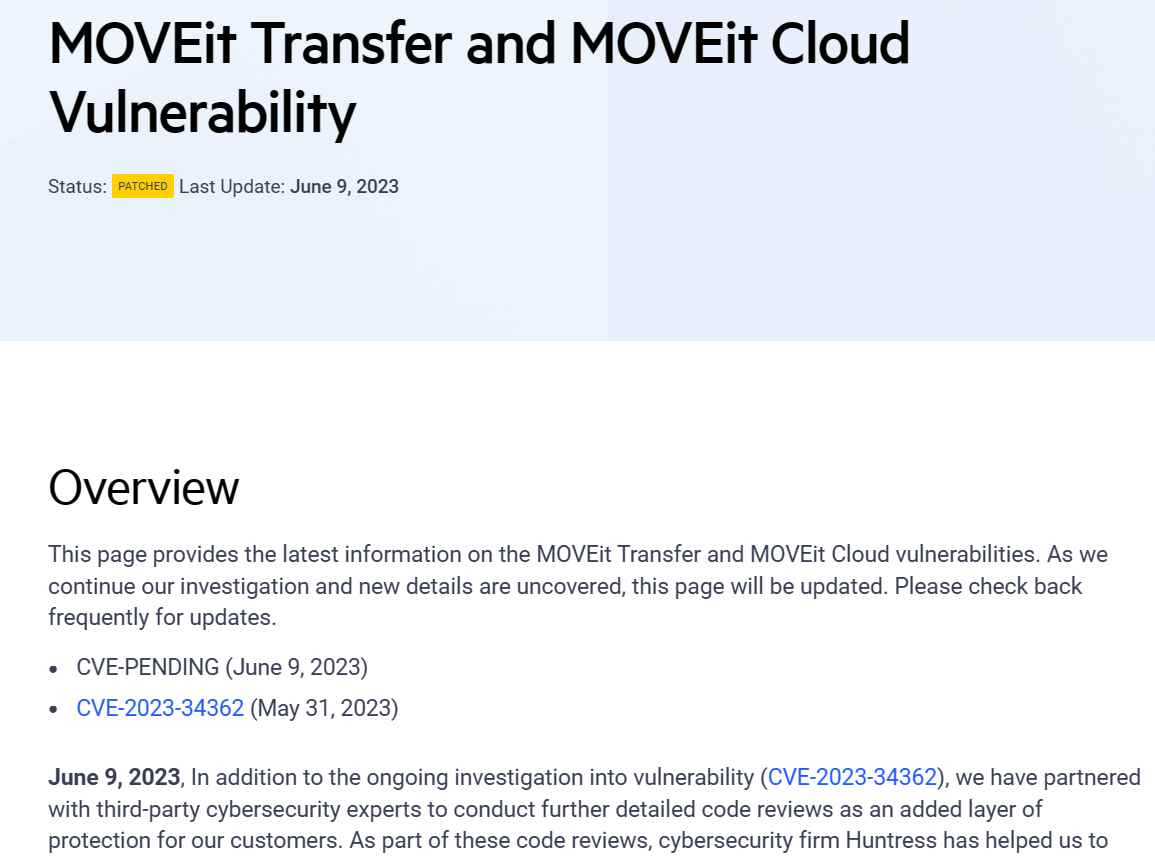 New zero day vulnerability in MOVEit Transfer & Cloud. How many more ...