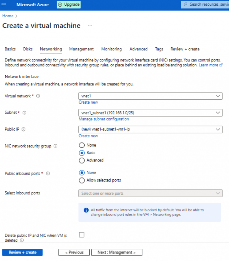 Azure cloud security tutorial series – Chapter 3 [Add resource to VNet]