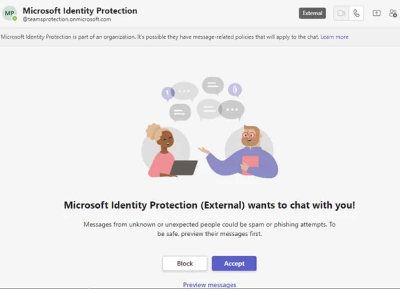 Phishing attack over Microsoft Teams allows getting MFA from victim