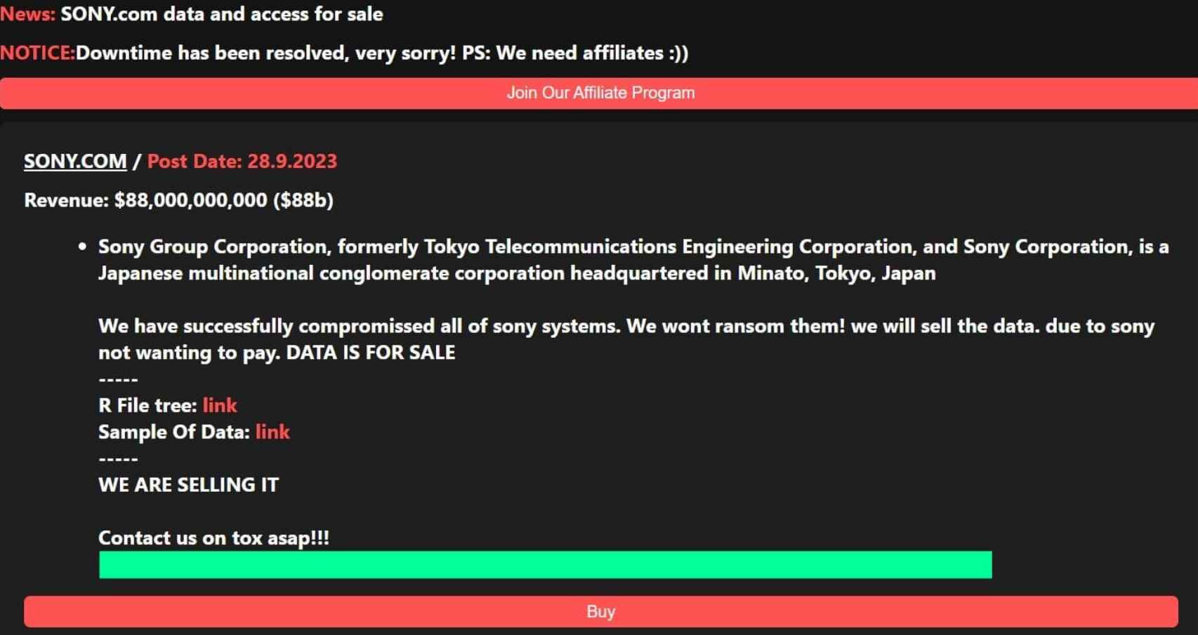 Sony Corporation hacked by ransomware, PS5 lovers worried