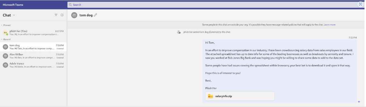 How to send phishing or malware to Teams users evading Teams security ...